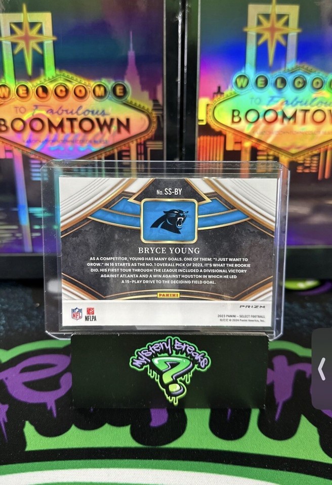 2023 Select Bryce Young Rookie Zebra Prizm CASE HIT SSP RC #SS-BY Pack ...