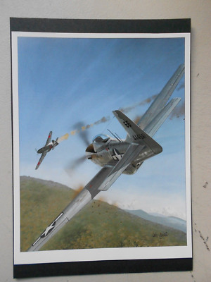 AIRFORCE PRINT- F-6D MUSTANG : MAJ WILLIAM SHOMO: THE FLYING UNDERTAKER ...