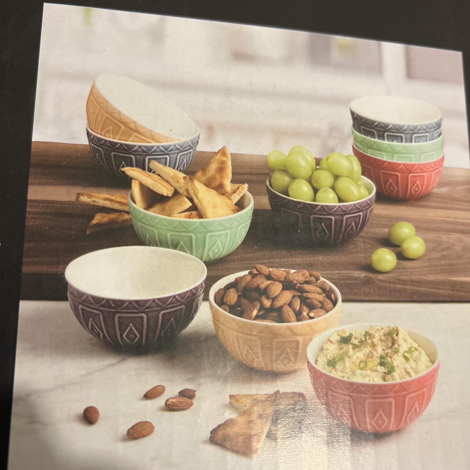 Set Of 10 Trudeau Porcelain Bowls 4.5 in. Multicolor NEW | eBay