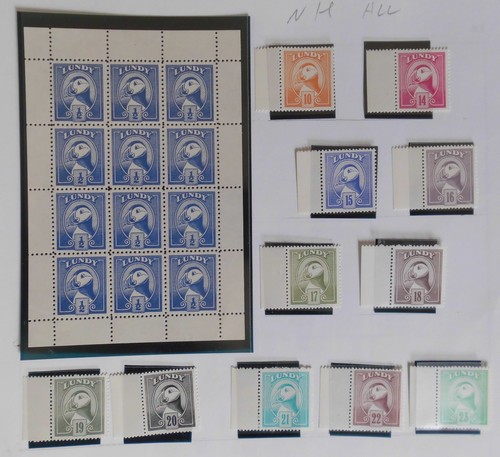 Lundy. PUFFINS singles plus sheet.. | eBay UK
