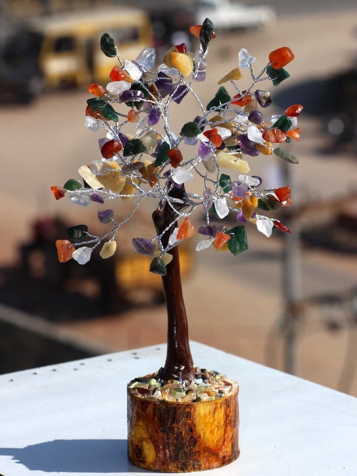 150+ Mix Carnelian+Amethyst+Crystal Gemstones Silver Branches Tree 8-9. ...