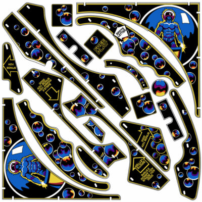 GOLD BALL PINBALL PLAYFIELD PLASTIC SET 1983 BALLY NEW LICENSED SEALED ...