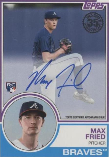 2018 Topps - 1983 Topps Design Autographs Max Fried #83A-MF (AU, RC) for sale online | eBay