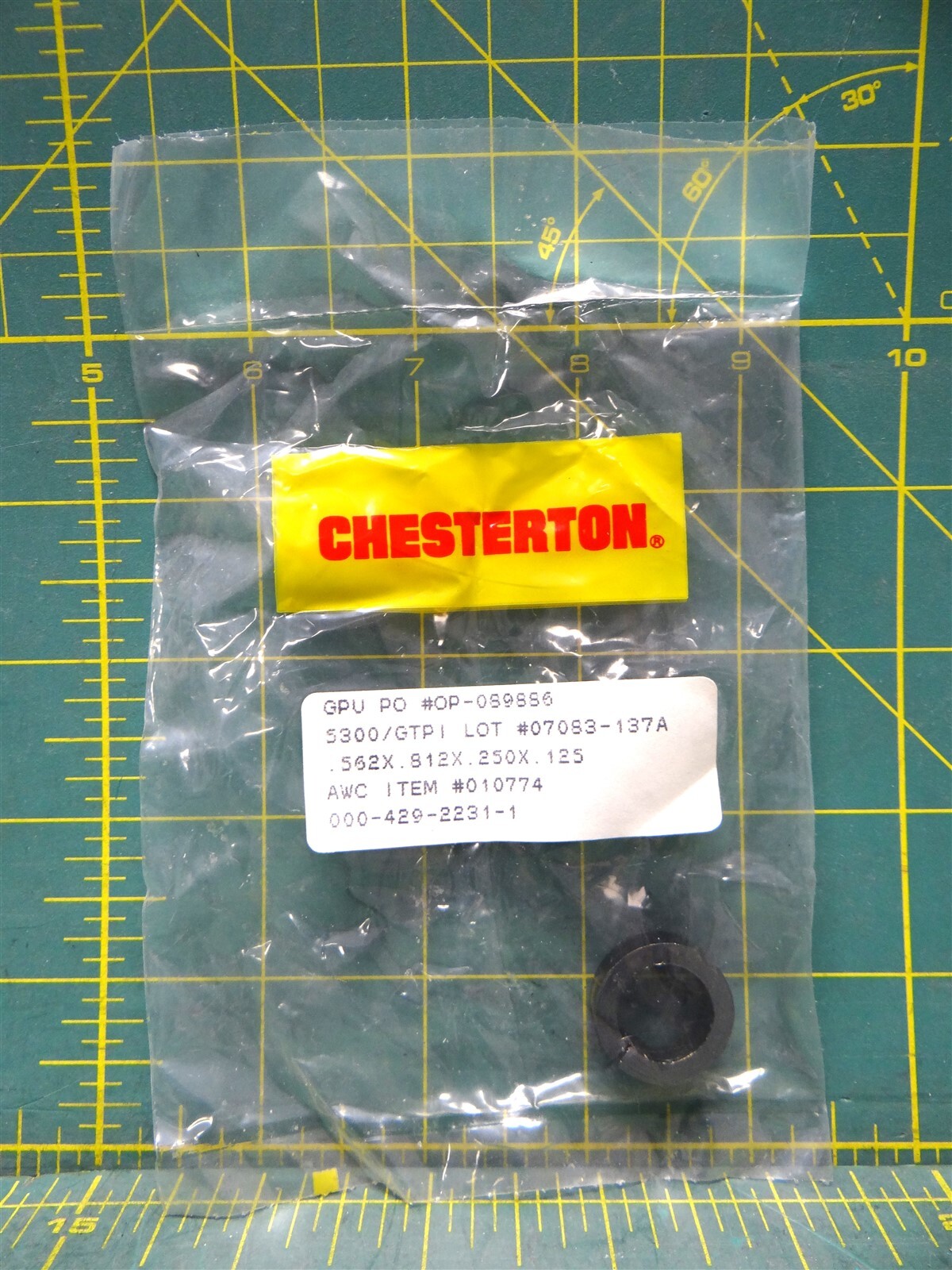 Chesterton 5300 GTPI Graphite Packing Ring 10440 1.187 .562 x .6875 x ...