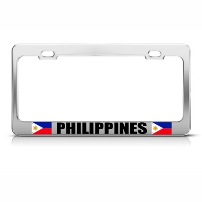 License Plate Frame Philippines Flag Filipino Country Car Accessories ...