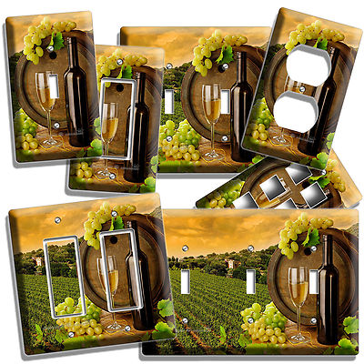 TUSCAN VINEYARD WINE GRAPES LIGHT SWITCH WALL PLATE OUTLET COVER ...
