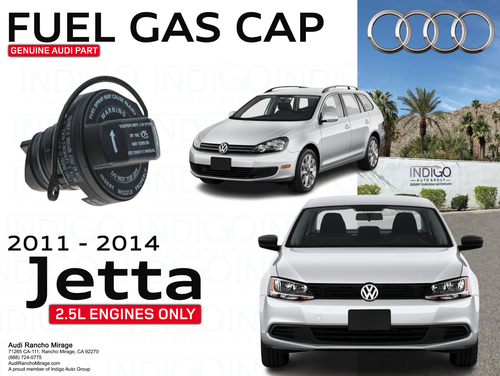 2011-2014 JETTA SEDAN/WAGON 2.0L Genuine AUDI Factory OEM Gas Cap W ...