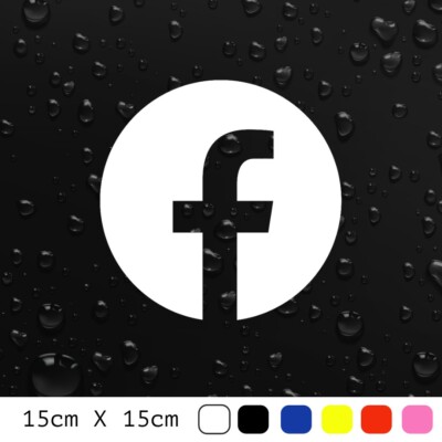 FACEBOOK LOGO STICKERS DECALS CAR VAN SHOP DOOR PROMOTION SIGN VINYL ...