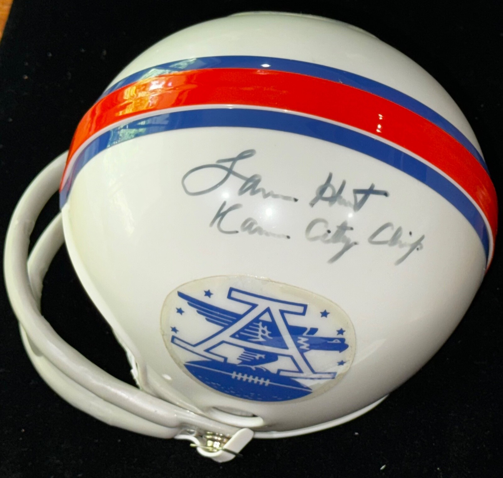 Lamar Hunt "HOF Owner AFL Founder" Signed Autographed Auto Mini Helmet ...