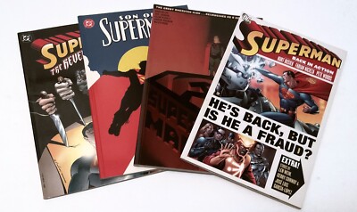 Lot Of 4 DC Superman Graphic Novels TPB, Red Son, Back In Action, Son ...