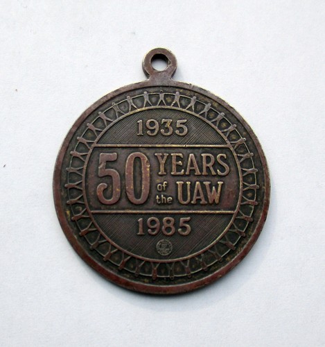 50 Years Anniversary UAW 1935-1985 Brass Keychain FOB Only ~ Local 659 ...