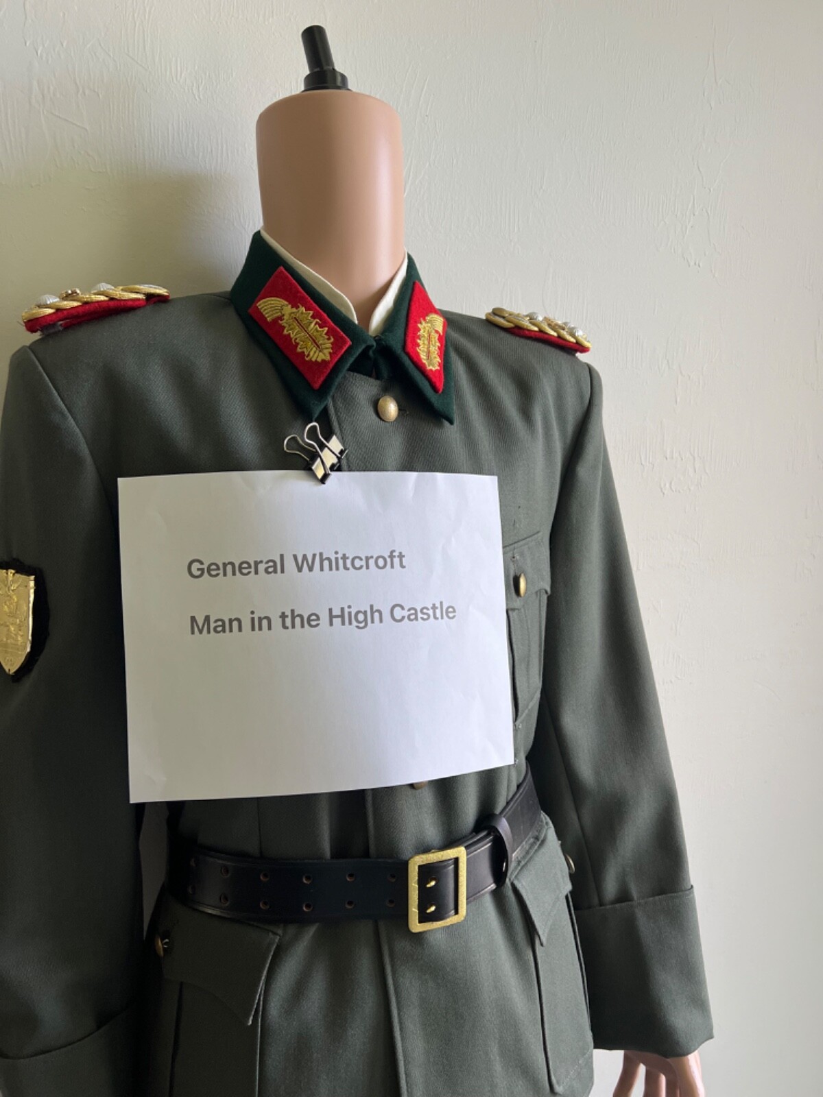 Gen. Whitcroft Man in the High Castle tv series wardrobe | eBay