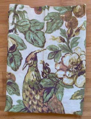 Pottery Barn Cotton Linen Giorgetta Floral Bird 25" x 25" EURO Pillow ...