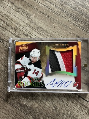 2011-12 Panini Prime 4/5 Adam Henrique RPA Rookie Jumbo Patch Auto RC ...