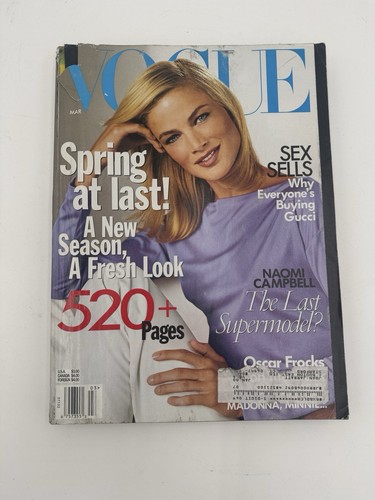 Vogue Magazine March 1999 Carolyn Murphy by Steven Meisel | eBay