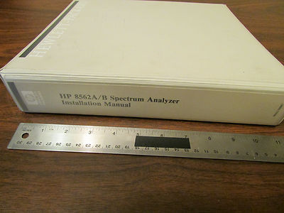 HP Agilent 8562A/B Spectrum Analyzer Installation Manual 08562-90007 | eBay