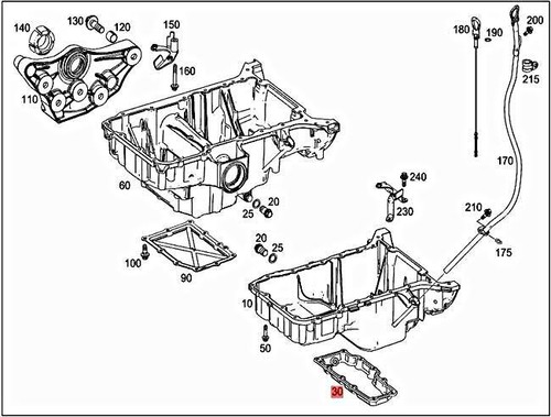 Genuine MERCEDES Lower part Oil pan 2740103906 | eBay