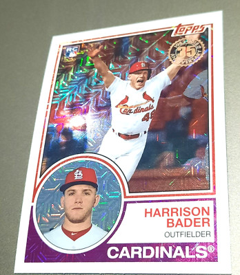 HARRISON BADER-ROOKIE RC-2018 TOPPS SILVER PACK MOJO ⚾️ BASEBALL CARD ...