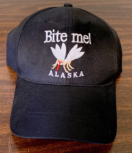 Alaska Hat Arctic Gear Bite Me Embroidered Fishing Cap Adjustable Black ...