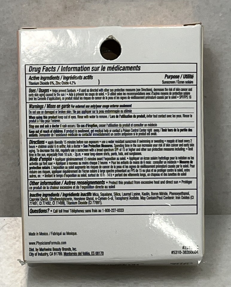 Physicians Formula Talc-Free Mineral Wear Face Powder SPF 16 ...