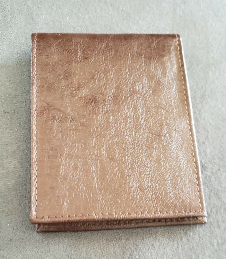 Vintage NOS Swank Bifold Leather Brown Wallet with ID… - Gem