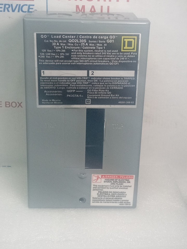 Square D QO Circuit Break indoor Load center QO2L30S 30A | eBay
