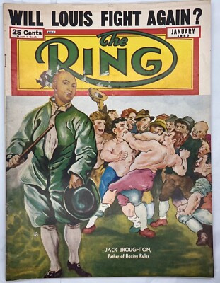 January 1950 The Ring Boxing Magazine Wrestling Jack Broughton Boxing ...