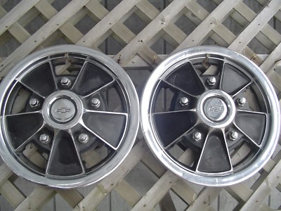TWO 67 68 69 CHEVROLET CHEVY II CHEVELLE NOVA CAMARO HUBCAPS WHEEL ...