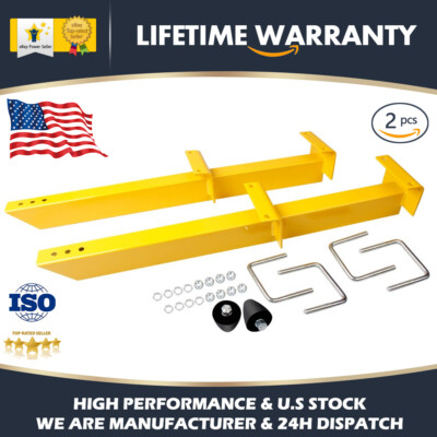 Yellow Pair Universal Leaf Spring Traction Bars Powder Coat Finish ...