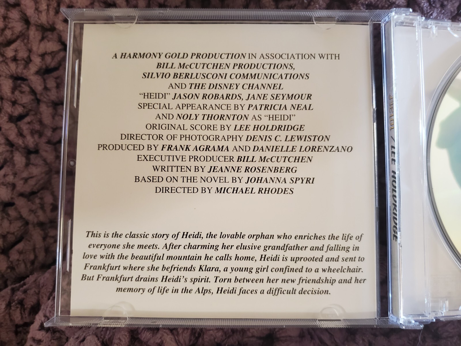 The Film Music Of Lee Holdridge Vol 6 HEIDI Original Soundtrack Score ...