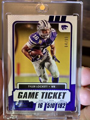 /99 Tyler Lockett 2021 Contenders Purple KSU Seattle Seahawks SSP Color ...