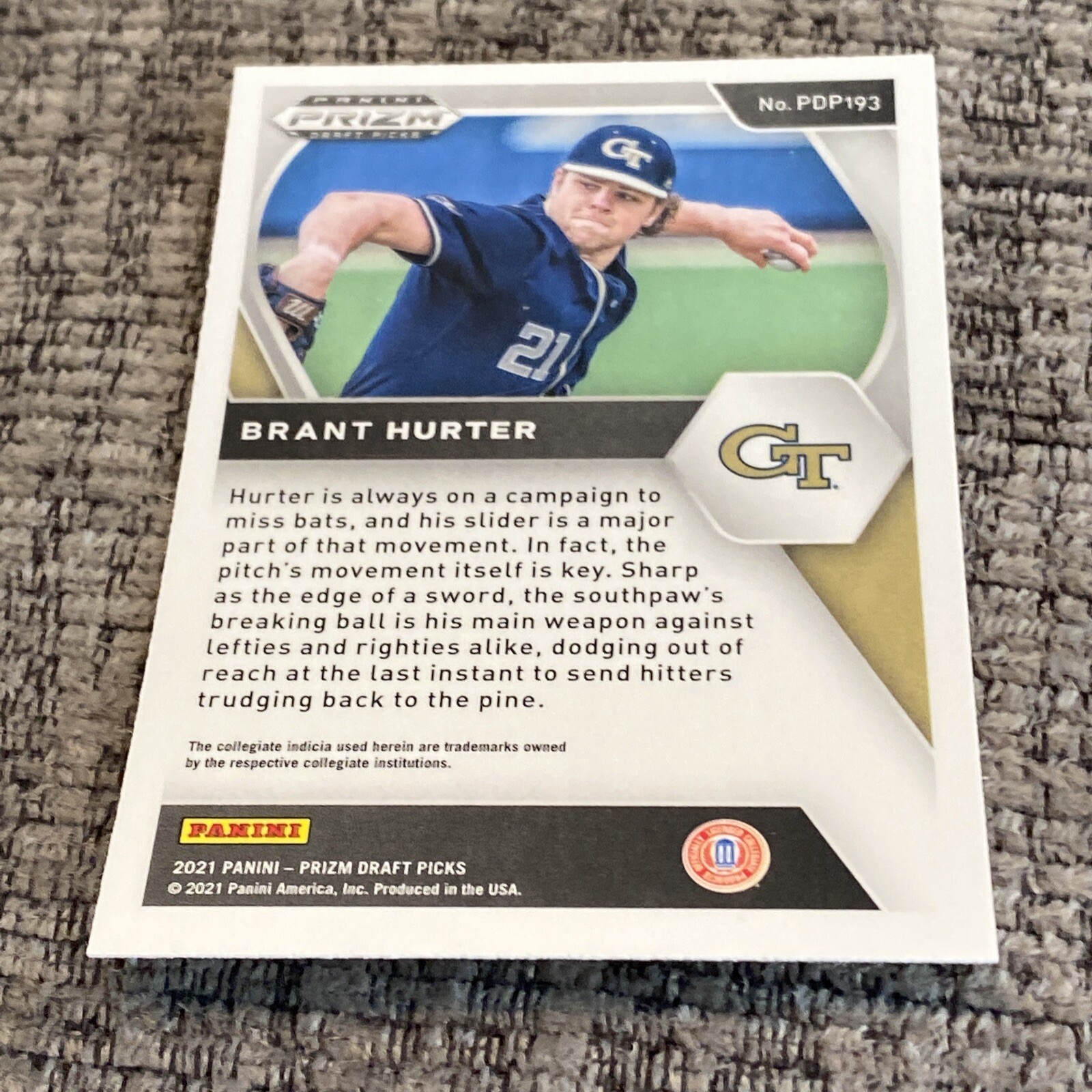 2021 Panini Prizm Baseball Draft Picks # PDP-193 Brant Hurter | eBay