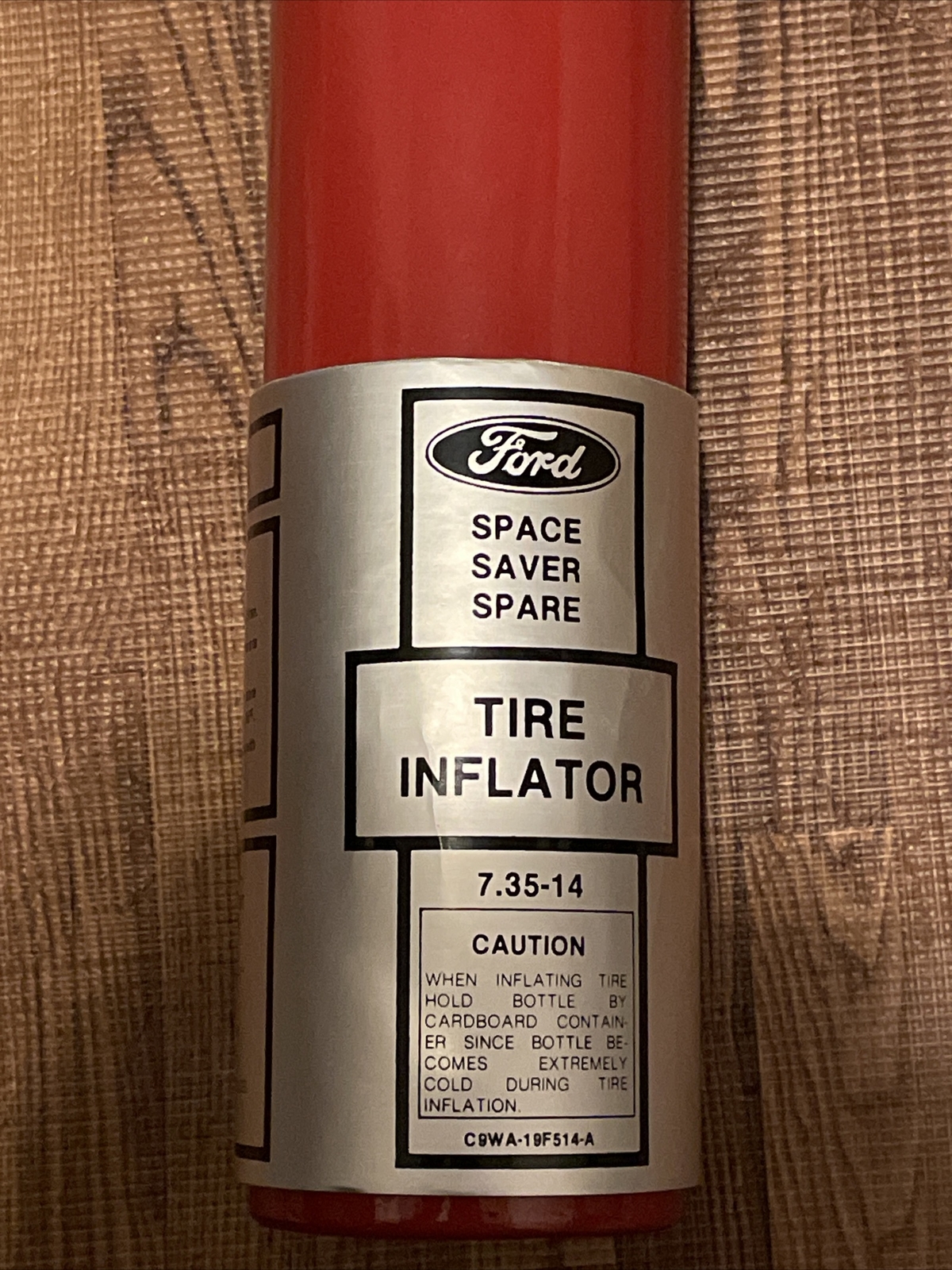 69 Ford Mustang Boss 302 429 Cobra Jet Space Saver Tire Inflator 7.35 ...