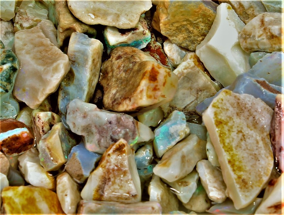 Premium Australian Rough Opals that all SPARKLE 150ct Coober Pedy ...