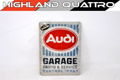 Classic Audi logo sign, tin sign Audi Oval 'Garage' wall art, Parts and ...