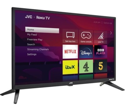 JVC LT-24CR230 ROKU TV 24” SMART HDR10 HD LED TV FREEVIEW HD PLAY HDMI ...