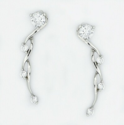 Infinity ear climbers, ear cuffs, ear crawlers, sterling silver ...