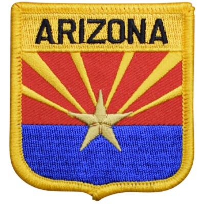 Arizona Patch - AZ Badge, Copper Star 2.75" (Iron on) | eBay