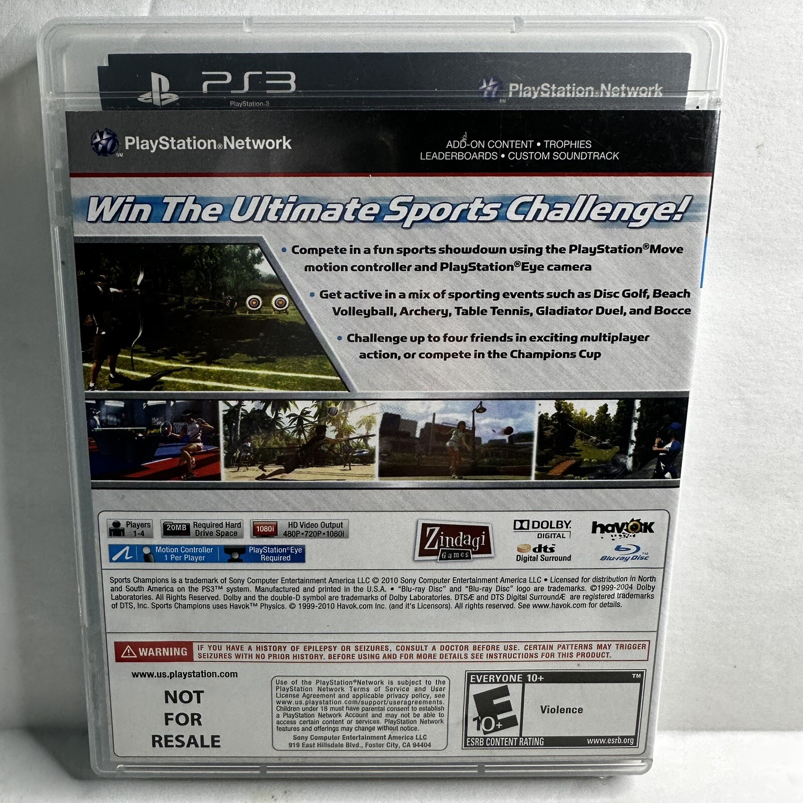 PS3 Sports Champions Game - Sony PlayStation 3 Move (2010) | eBay