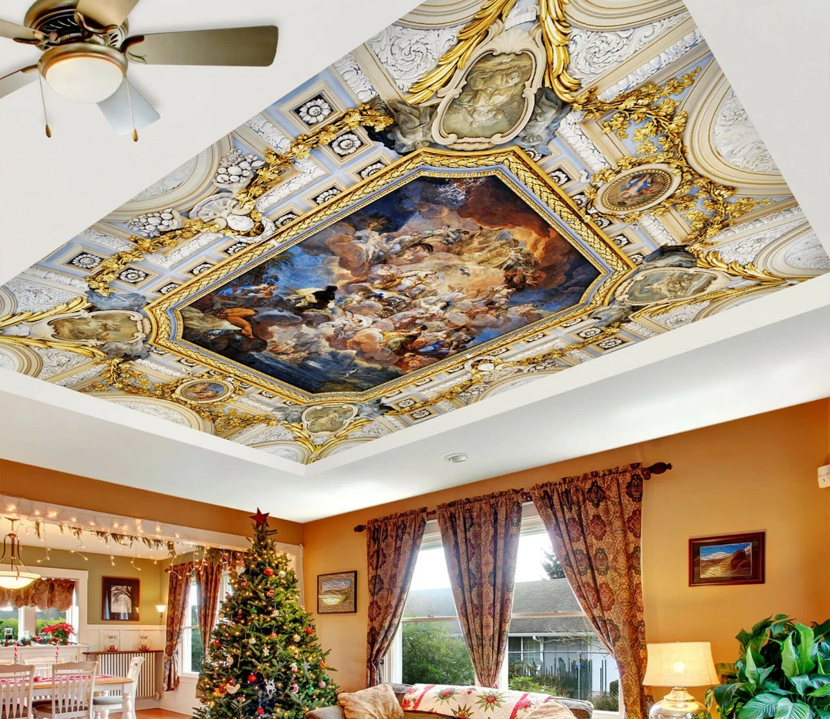 Greek Mural Ceiling