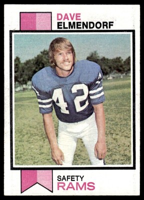 1973 Topps Dave Elmendorf Los Angeles Rams #365 | eBay