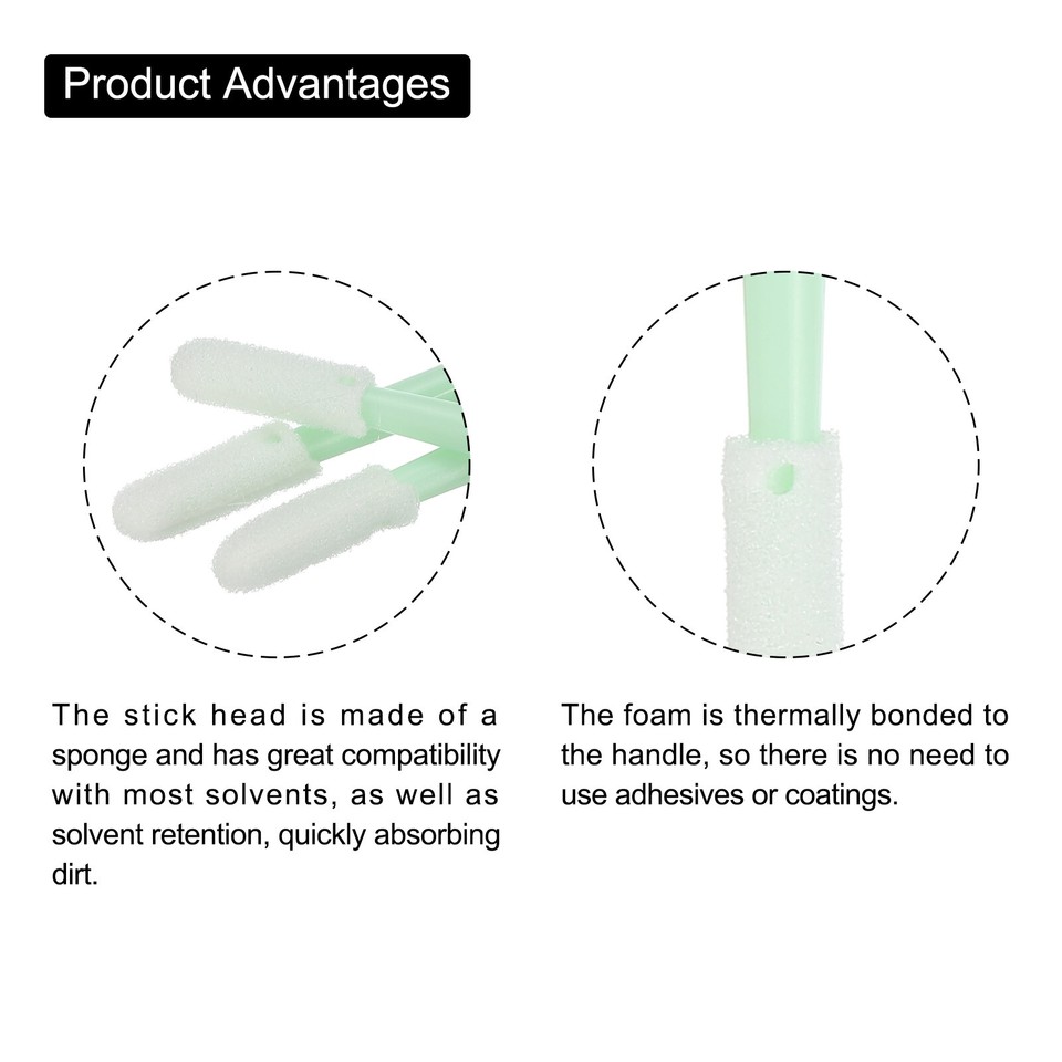 Cleaning Sticks Foam Tip Sponge Stick 2.80" Multipurpose Cleanroom ...