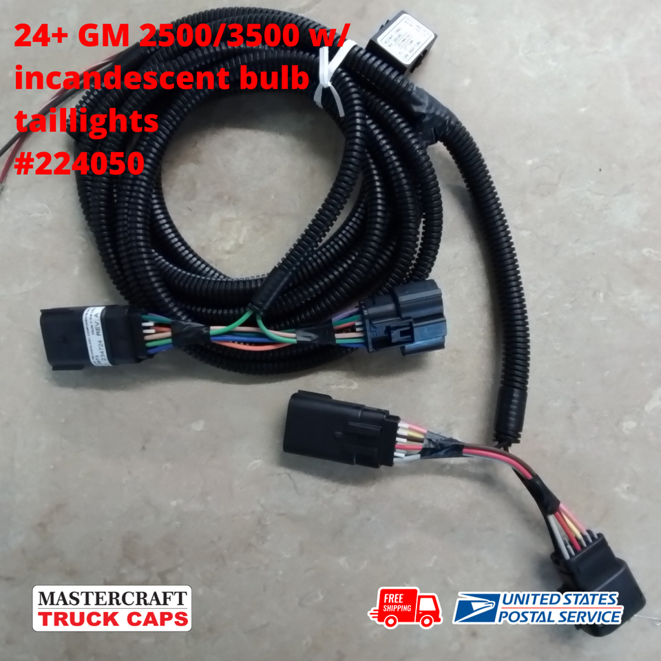 Chevy/GMC 2500 3500 no splice truck cap wiring harness Leer #224050 | eBay