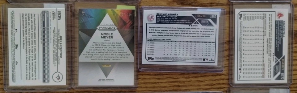 Baseball Lot Of 16 Serial Numbered Cards - See Description For List Of ...