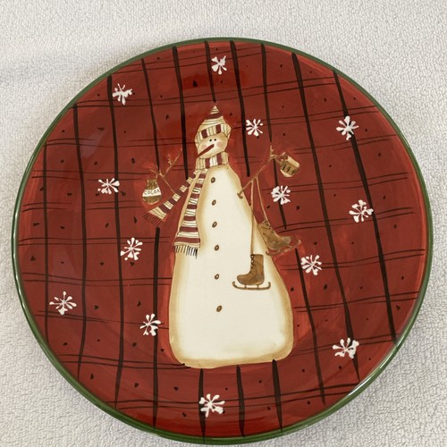 Noble Excellence SNOW MATES Dinner Plate 11" Earthenware, Christmas ...