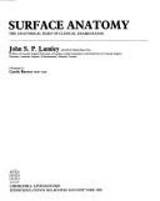 Surface Anatomy : The Anatomical Basis of Clinical Examination J ...