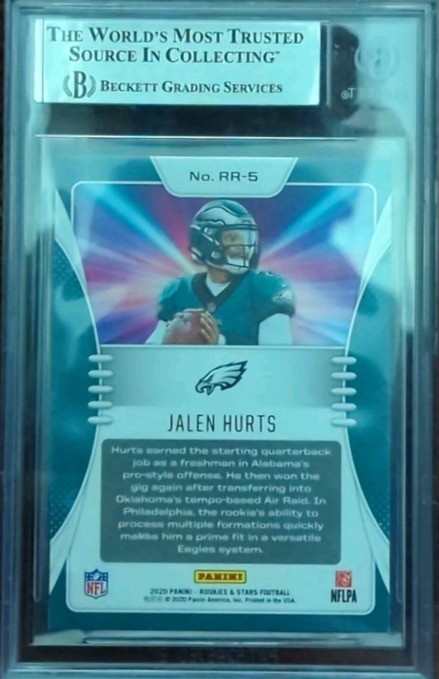 Jalen Hurts Eagles 2020 Panini Rookies & Stars Rookie Rush #RR-5 Red ...