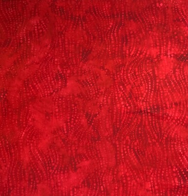 Red Tonal Cotton or Blend Sewing Fabric Quilting Craft Remnant 140cm ...