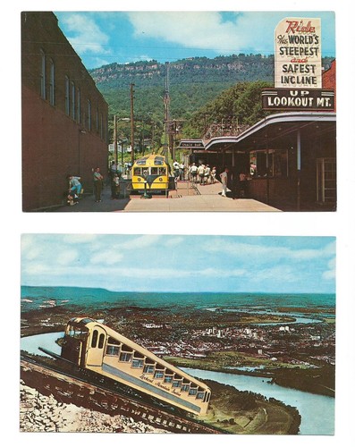 Chattanooga TN Postcards Tennessee Incline Lookout Mountain c1960s | eBay