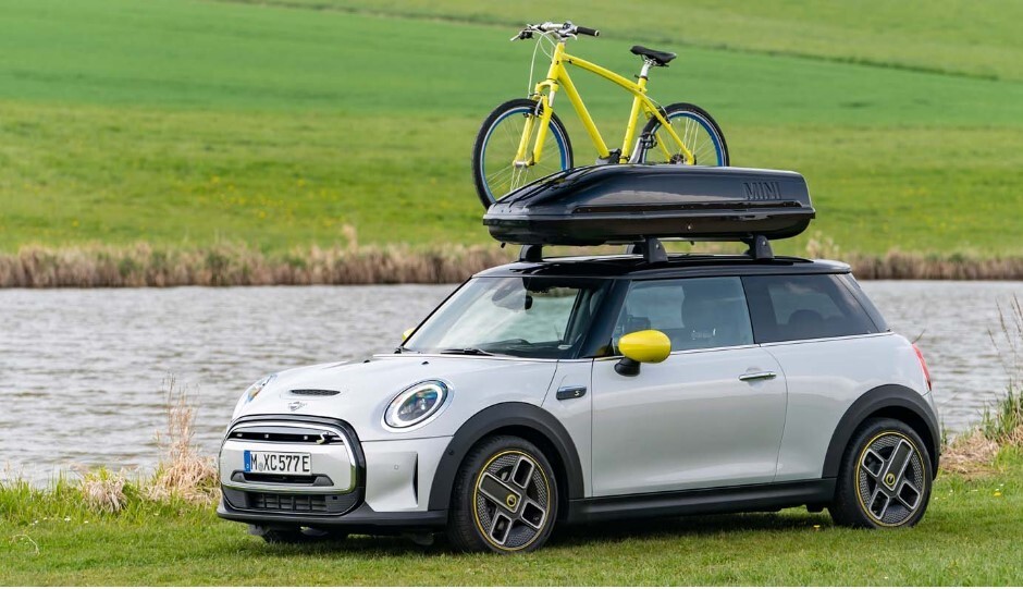 Genuine MINI F56 3dr 320l Black Roof Box and Roof Bars 82732223388 ...